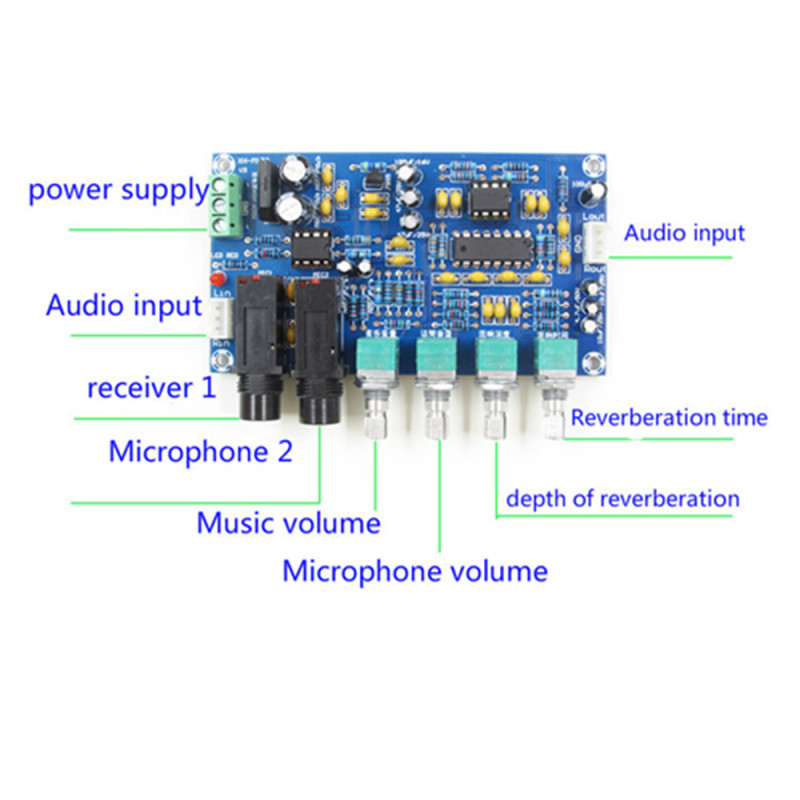 Cara OK karaoke microphone amplifier plate reverberation singing ...