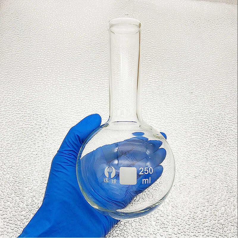 Long Necked Glass Single Neck Round Bottom 250/500 Ml Distillation ...
