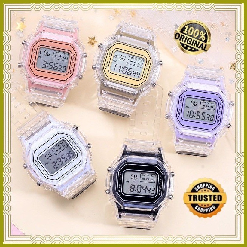 ∮ ╱ Unisex Oval Digital Electronic Watch, Luminous Calendar Waterproof ...