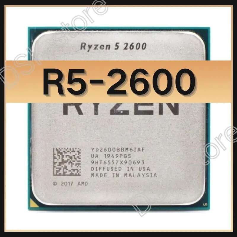 5 Ryzen R5 2600 3.4 GHz Six-Core Twee-Core 65W CPU Processor YD2600BBM6IAF Socket AM4 | Shopee ...