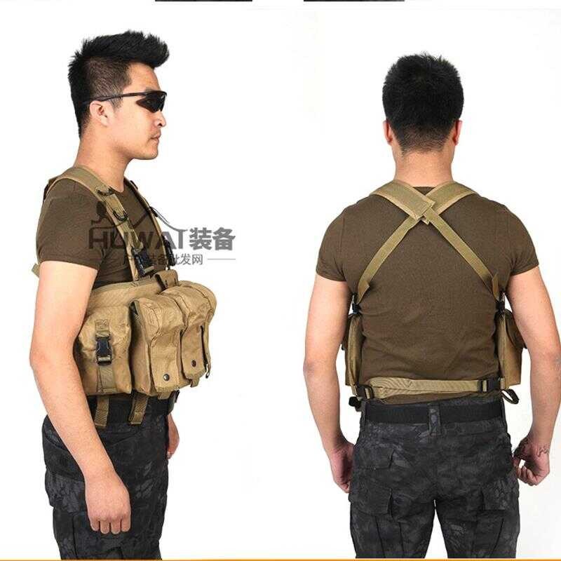 AK chest hanging tactical bellyband bulletproof back vest tactical vest ...