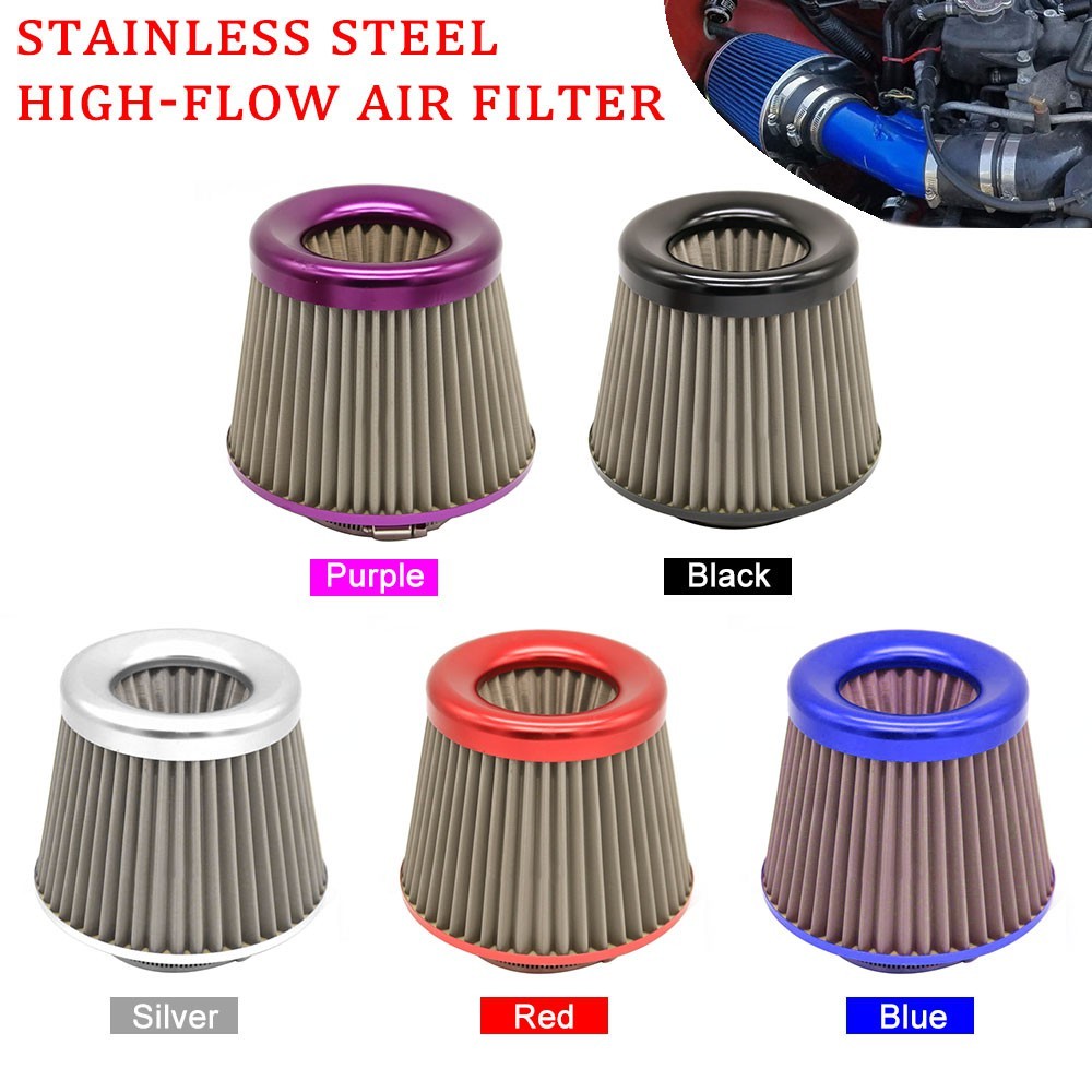 Universal Racing Car Air Filter Stainless Steel 3'' / 76mm Power Intake ...
