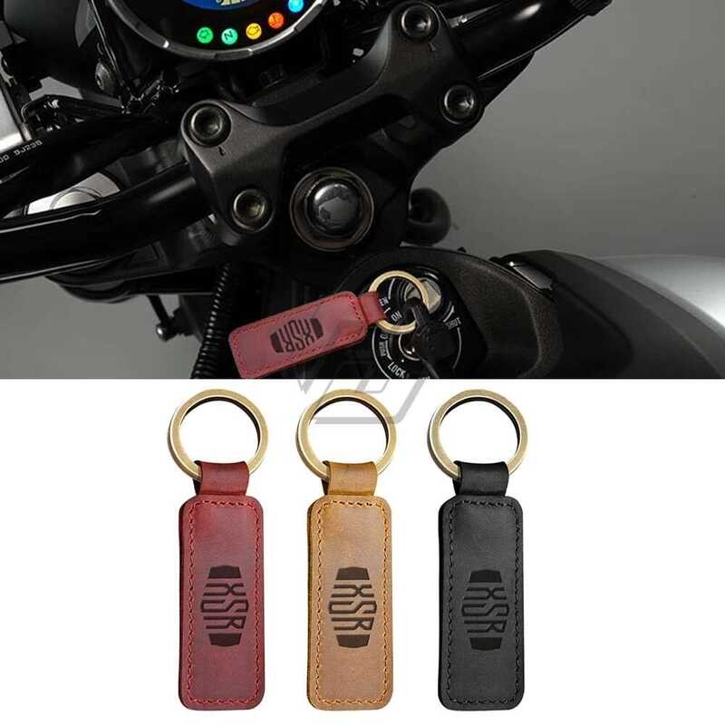 For 3 A Yamaha XSR 155 300 700 900 Keyring Motorcycle Cowhide Keychain ...