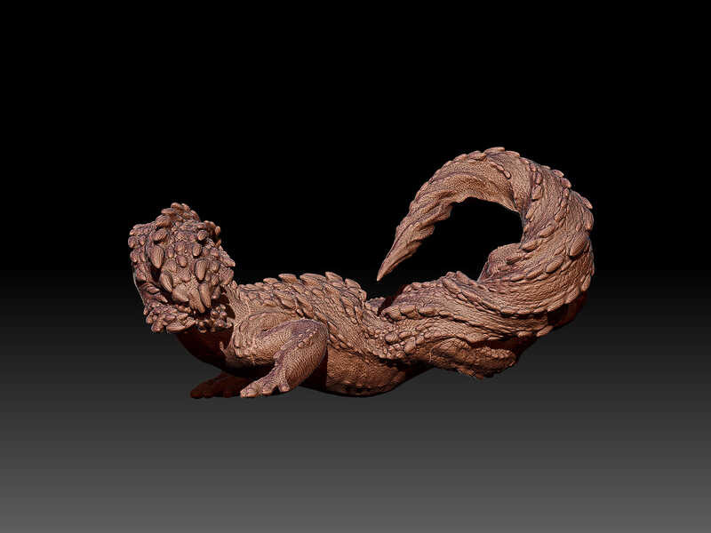 Monster Hunter - Sand Sea Dragon GK Resin White Model Handheld Model 3D ...