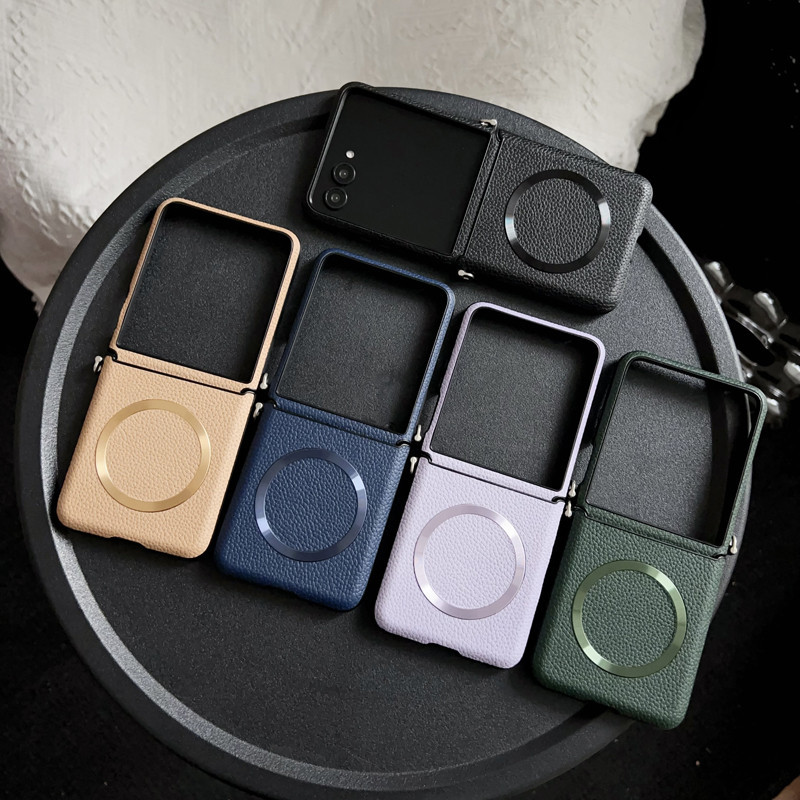 For Motorola Moto Razr 50 , Razr 50 Ultra Casing ELVEV Firm PU Leather ...