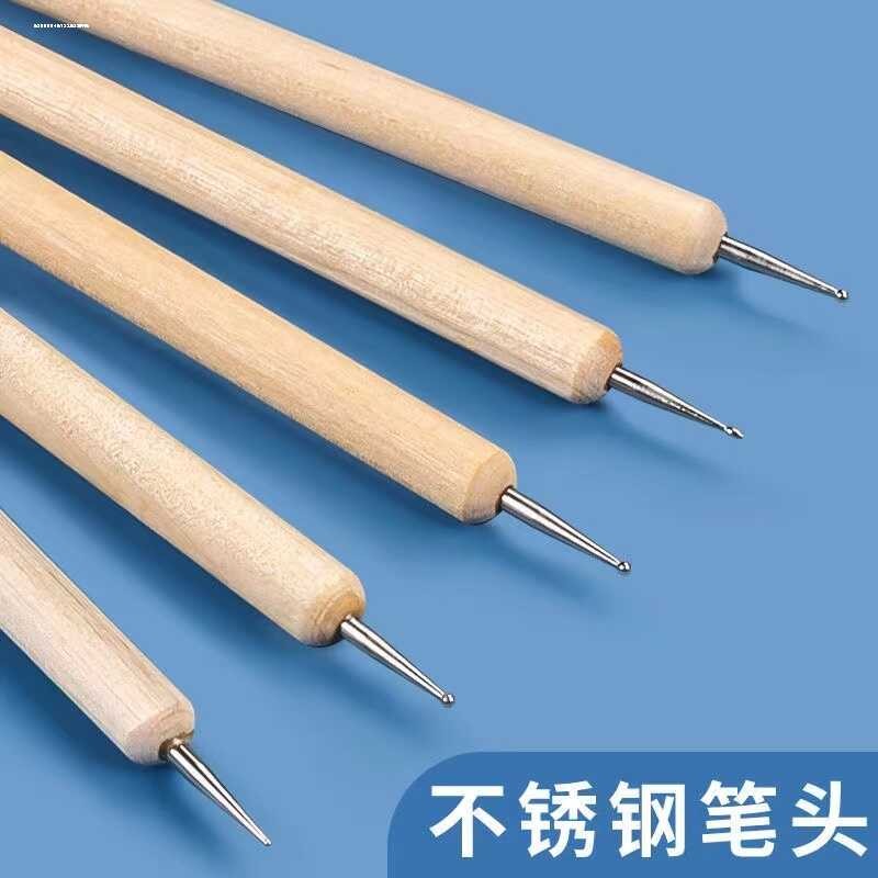 5-piece set ng ultra light wooden indentation pen, pellet stick, soft ...