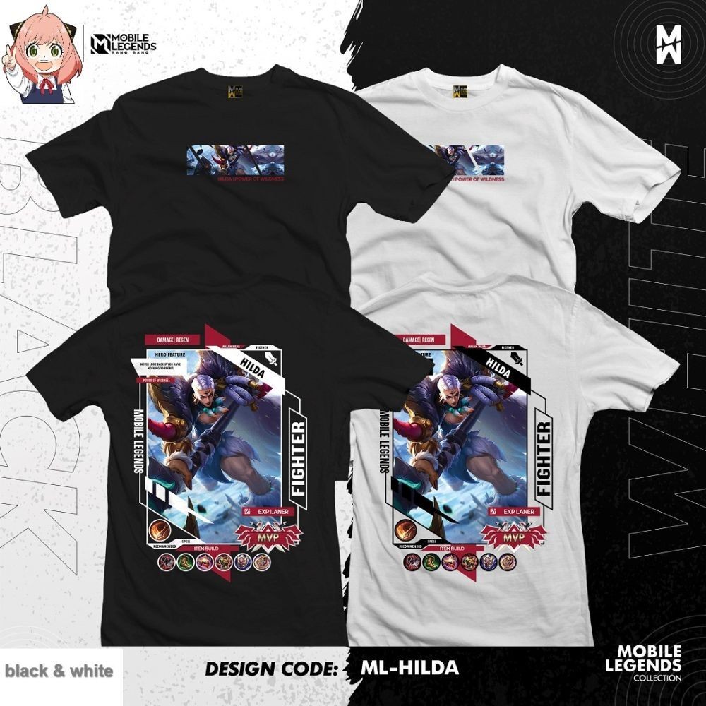 Mobile Legends: Exclusive Hilda Themed Round Neck T shirts! 3D Prints ...