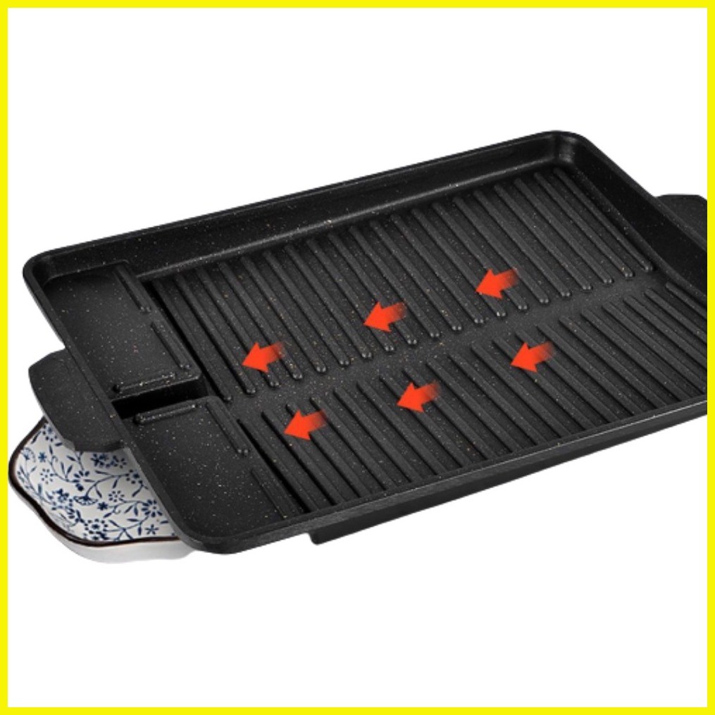 RECTANGULAR GRILL PAN SAMGYUPSAL SET, Samgyupsal, Grill Pan Samgyupsal ...
