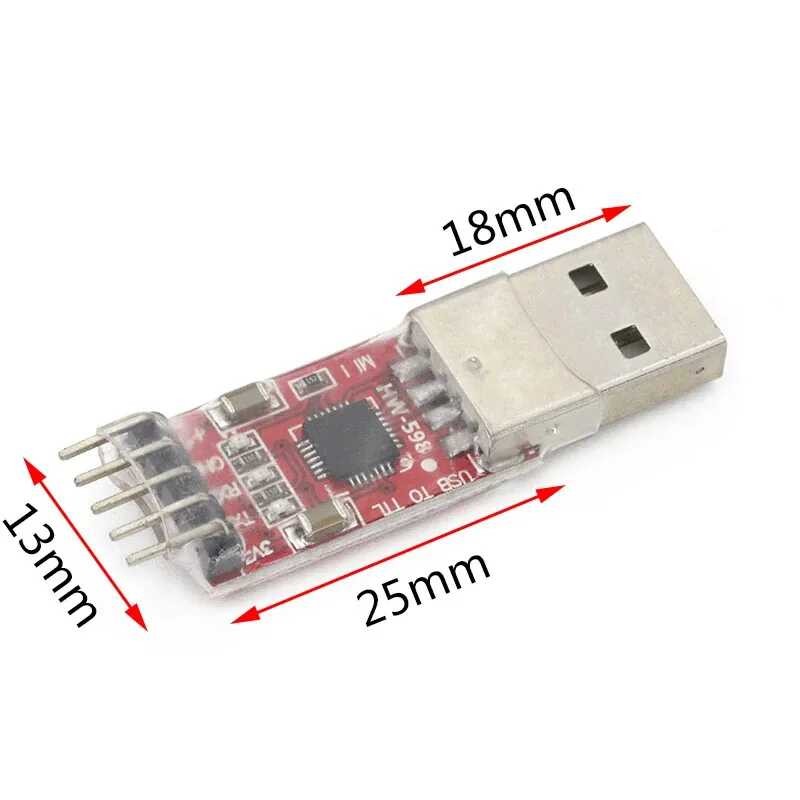 USB 5PIN CP2102 2.0 to TTL UART 6Pin Serial Converter STC Replace FT232 ...