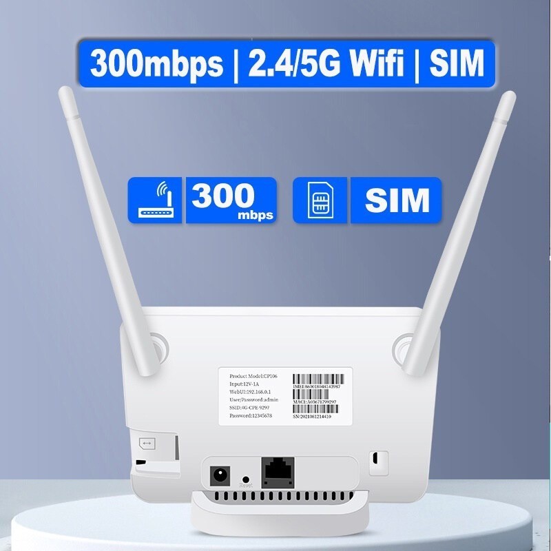 300Mbps 4G/5G WiFi Router Multi-Mode Wi-Fi Dual Band Gigabit Router ...