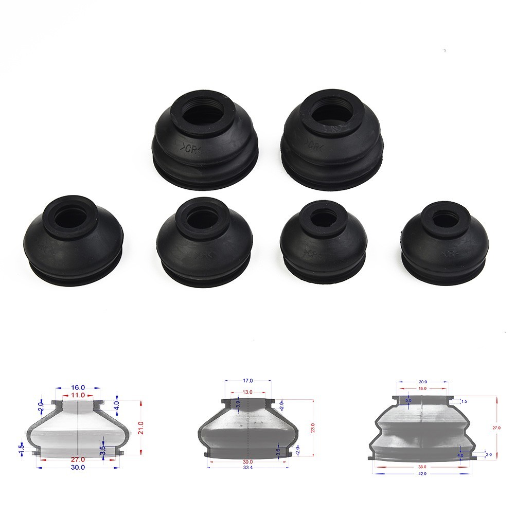 3x2 High Quality Rubber Tie Rod End Ball Joint Dust Boots Dust Cover ...