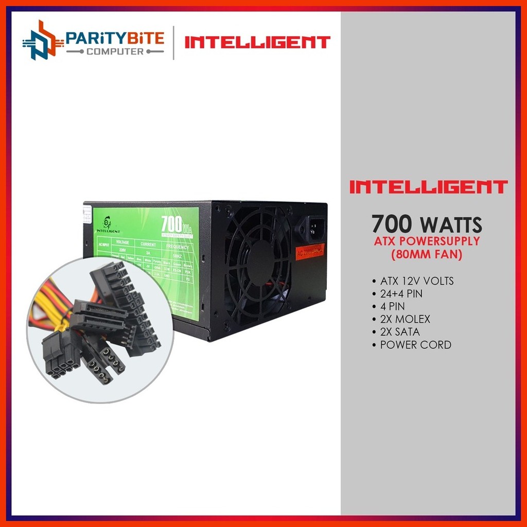 700 Watts Intelligent Power Supply 80mm fan | Shopee Philippines