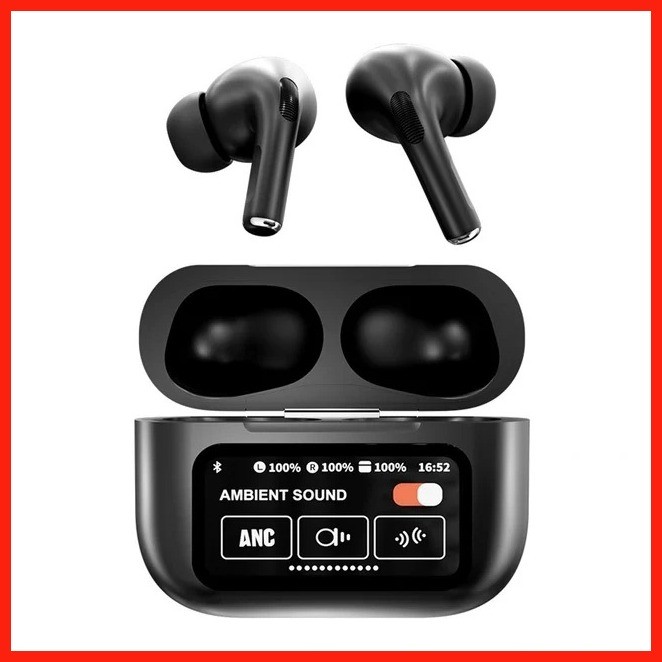 ⊕ ☜ ⊙ A9 Pro Wireless Bluetooth Earphones LED Screen Headphone ANC ...