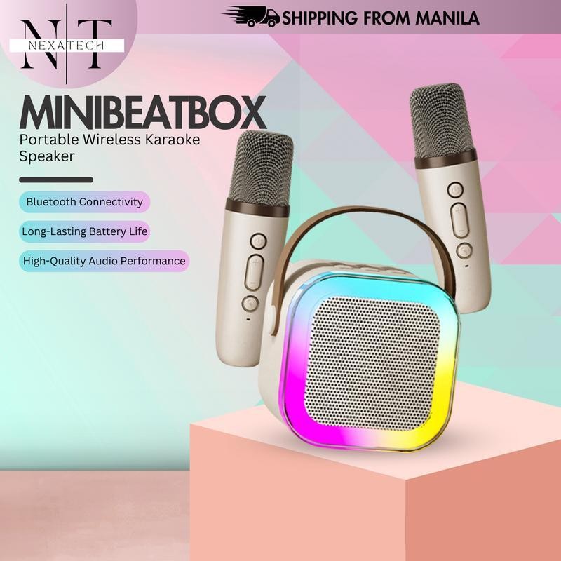 NEXATECH Minibeatbox Portable Karaoke Speaker - Bluetooth Connectivity ...