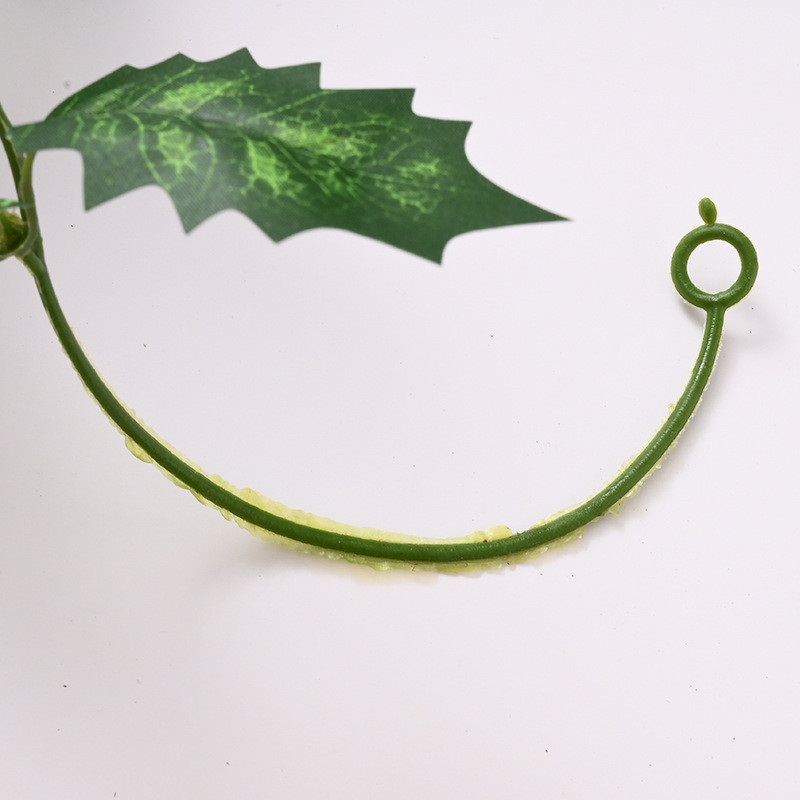Christmas Artificial Holly Leaves Red Berry Vine DIY Garland Xmas Tree ...