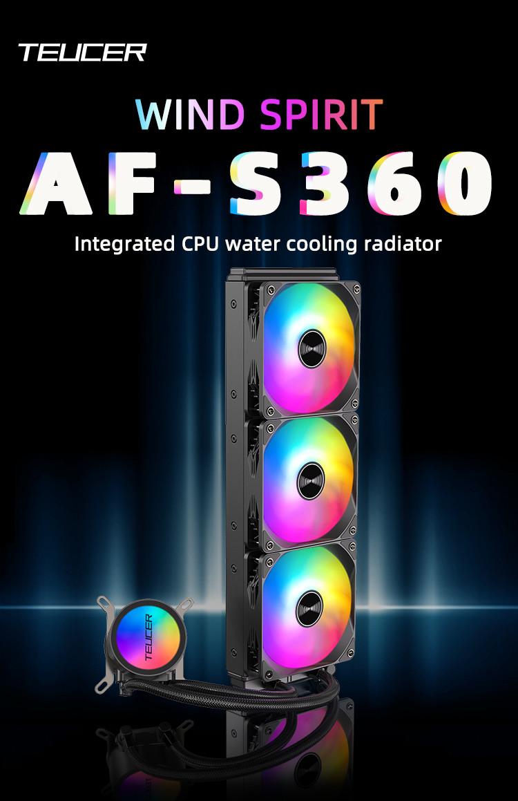 TEUCER AF-S360 CPU Water Cooling Cooler, LGA 2011 V3 X99 Motherboard ...