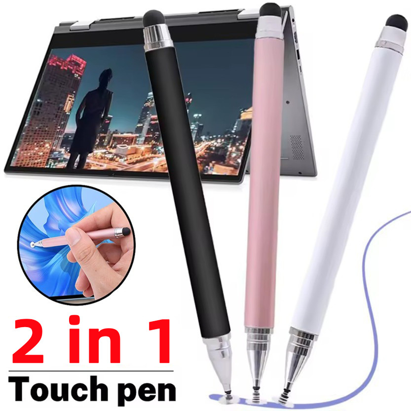 Universal 2 in 1 Capacitive Stylus Pen / Drawing Screen Touch Pencil ...