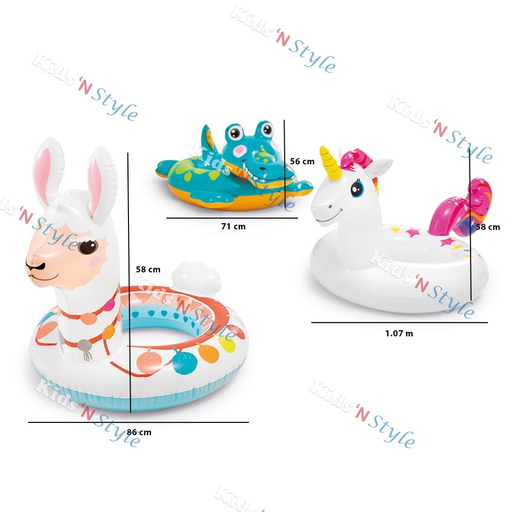 Intex Big Animal Inflatable Deluxe Swim Rings - 3 Designs | Shopee ...