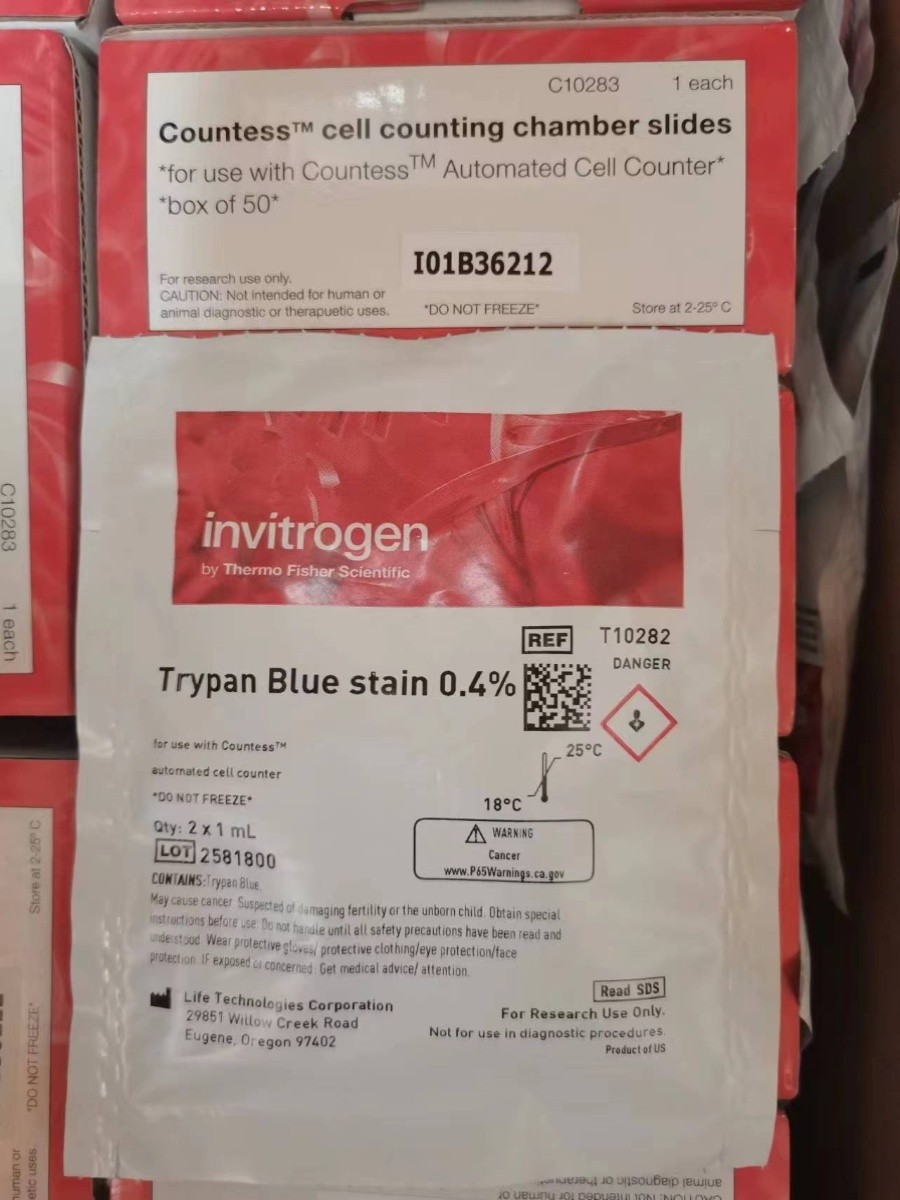 Invitrogen Cell Counting Plate Countess Disposable Chamber Slide C10228 ...