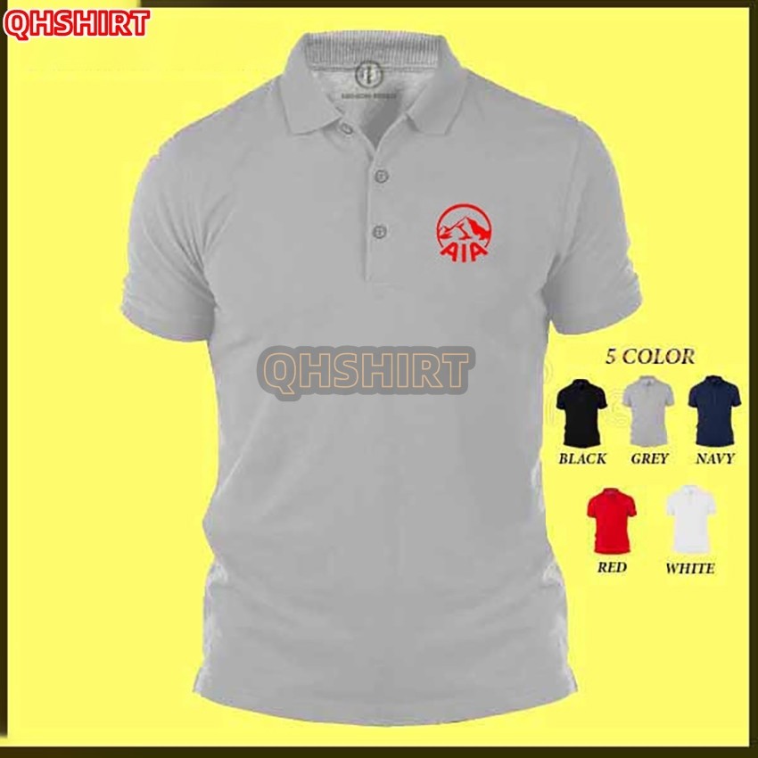 AIA Insurance Sulam Company Corporate Embroidery Uniform Seragam Event Baju Polo T Shirt Shirts ...
