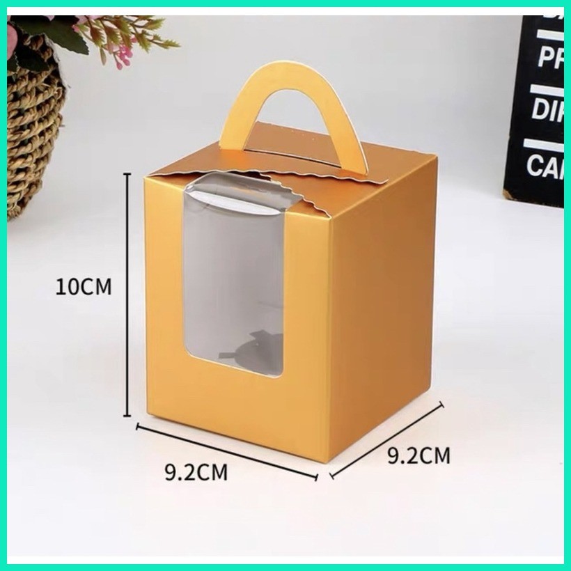 ☸ [10 PCS] 1 HOLE SOLO SINGLE CUPCAKE BOX With Cupcake Holder Included ...
