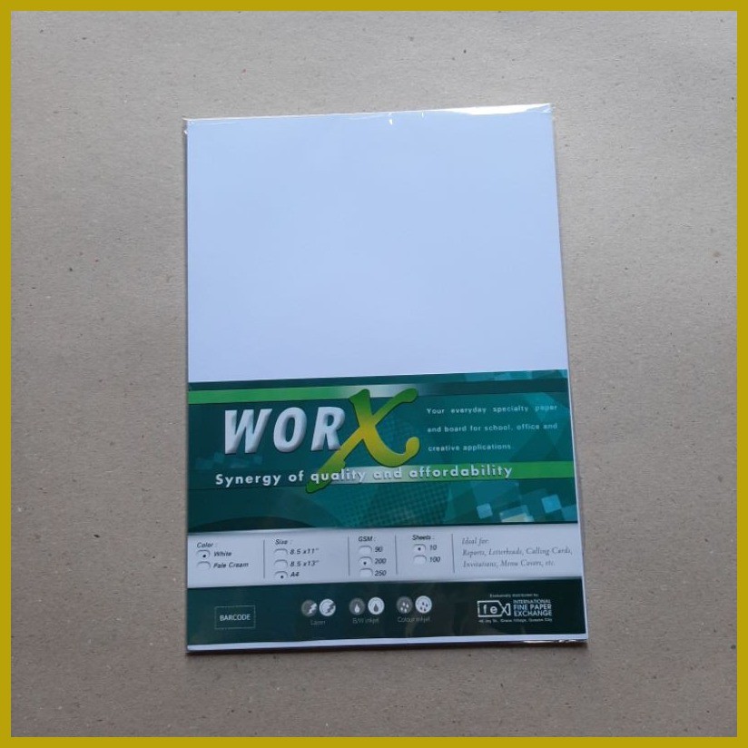 A4 Worx Specialty Paper/Board 10pcs | Shopee Philippines