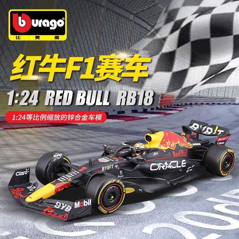 Modelo F1 Red Bull RB19 na modelo ng kotse 1-24 kumpara sa American ...