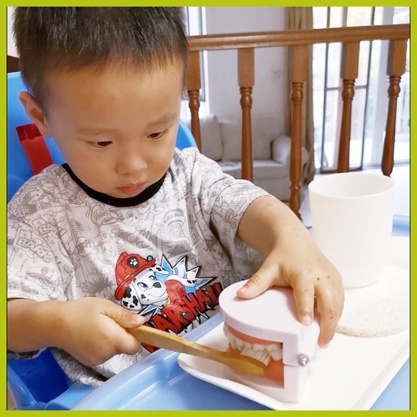 ⊕ Montessori Children Brushing Tooth Teaching Tool Kids Brush Teeth ...