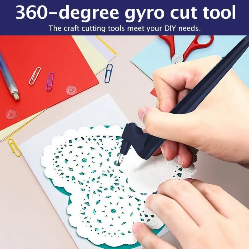 1Pc DIY Craft Cutting Tool Wood Carving Cutting Pen 360 Steel Rotating ...