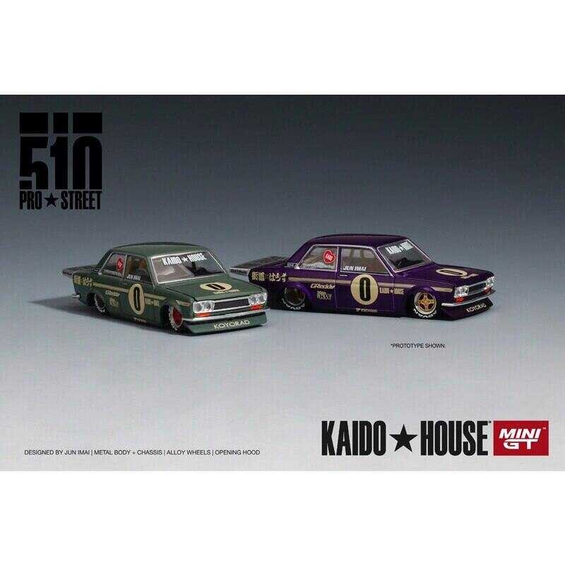 MINI GT ★ 1:64 KAIDO HOUSE PRO Street DATSUN 510 Alloy Ama Car Model ...