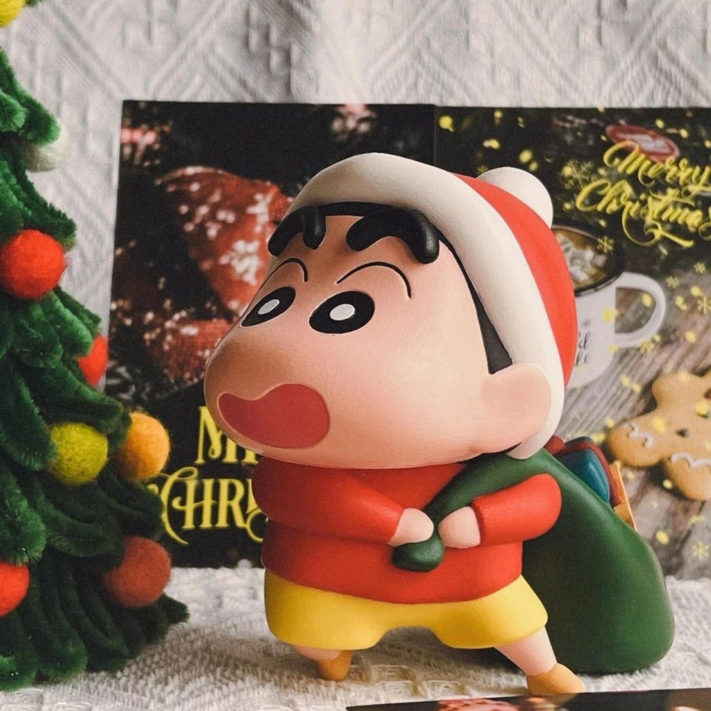 Christmas Anime Figure Crayon Shin-chan Gift Shin-chan Sends Christmas ...