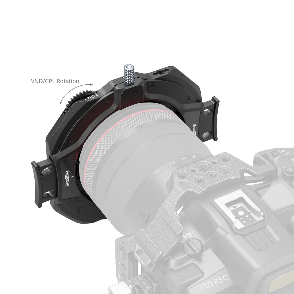 SmallRig Filter Kit with Adjustable Clamp, w CPL, VND, Black Diffusion 1/4 Filters & Lens Cap ...