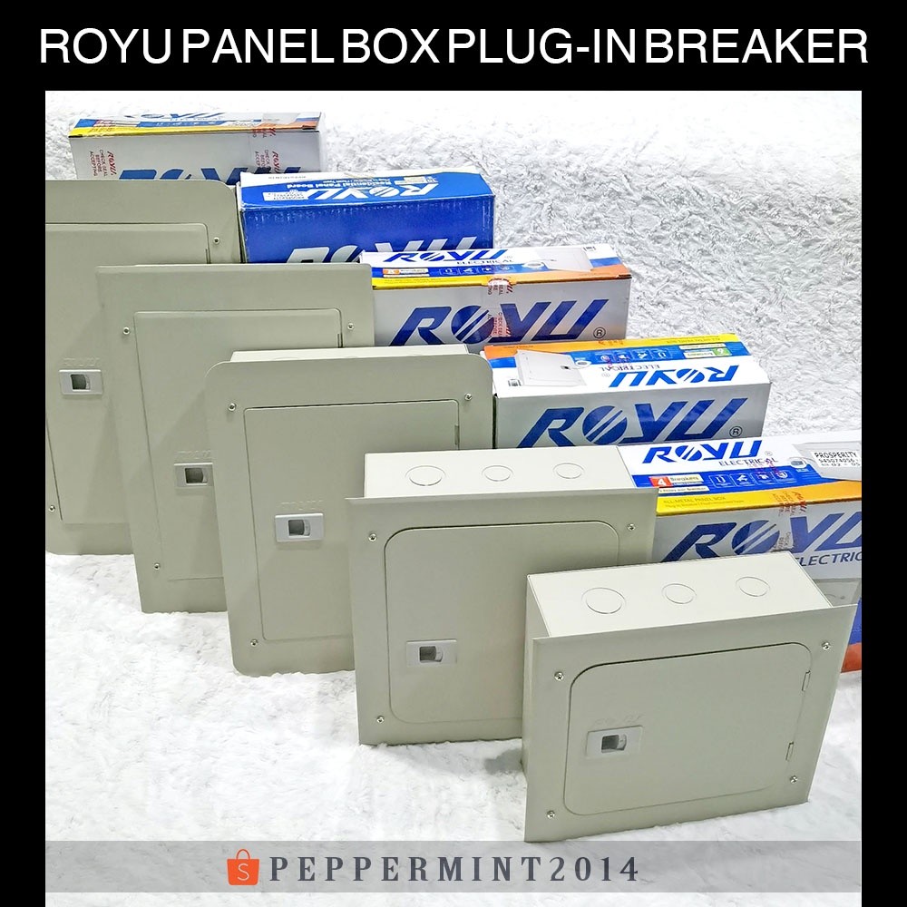 Royu All Metal Residential Panel Box Board Pole Plug in Breaker ...