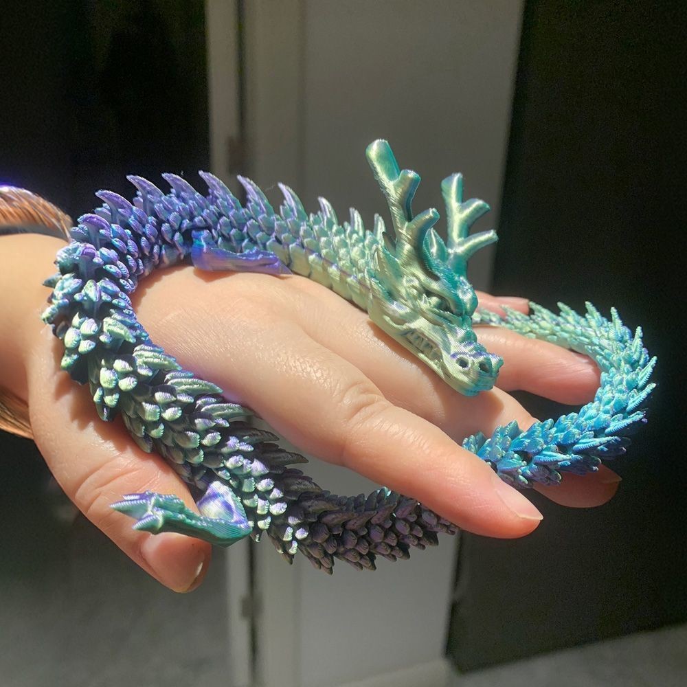 [Meow.Sensei]3d Print Joint Dragon Three d Chinese Dragon Model Full ...