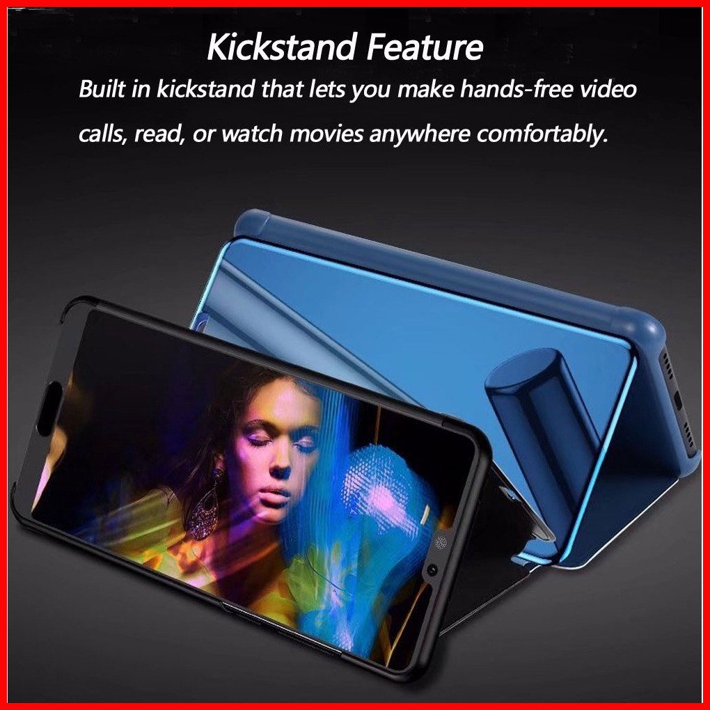 ⚽︎ ☈ Samsung Galaxy S7 /S7 Edge /S6 Edge Plus Mirror Case Clear Smart View Flip Stand | Shopee ...