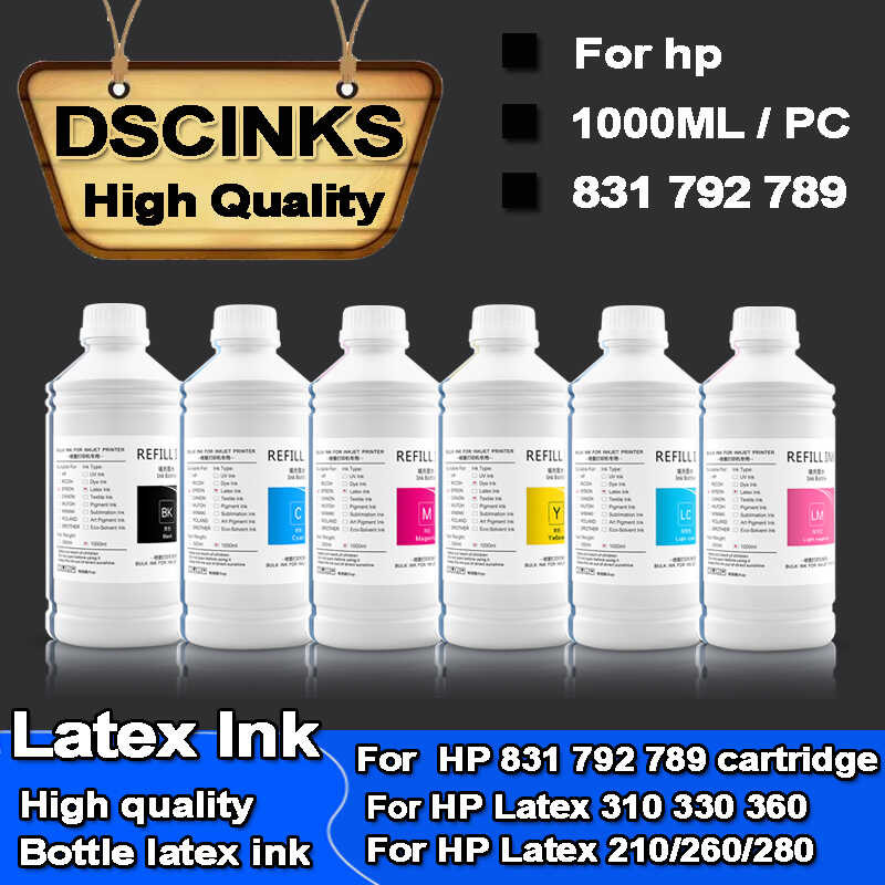 Ink 4 hp 831 Cartridge 310 For 330 for HP 360 printer 1000ml Latex ink ...