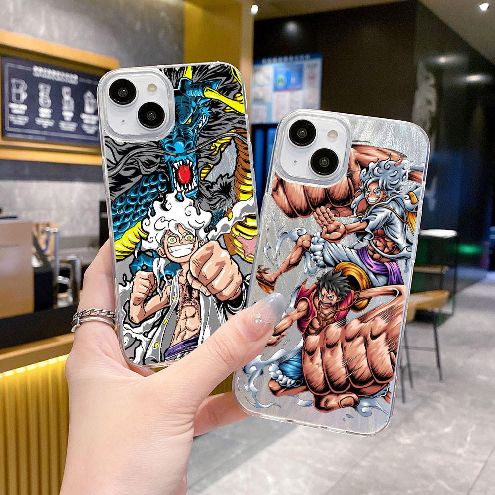 Anime One Piece Monkey D Luffy Gear 5 Big Hole Father Pattern Blinged ...