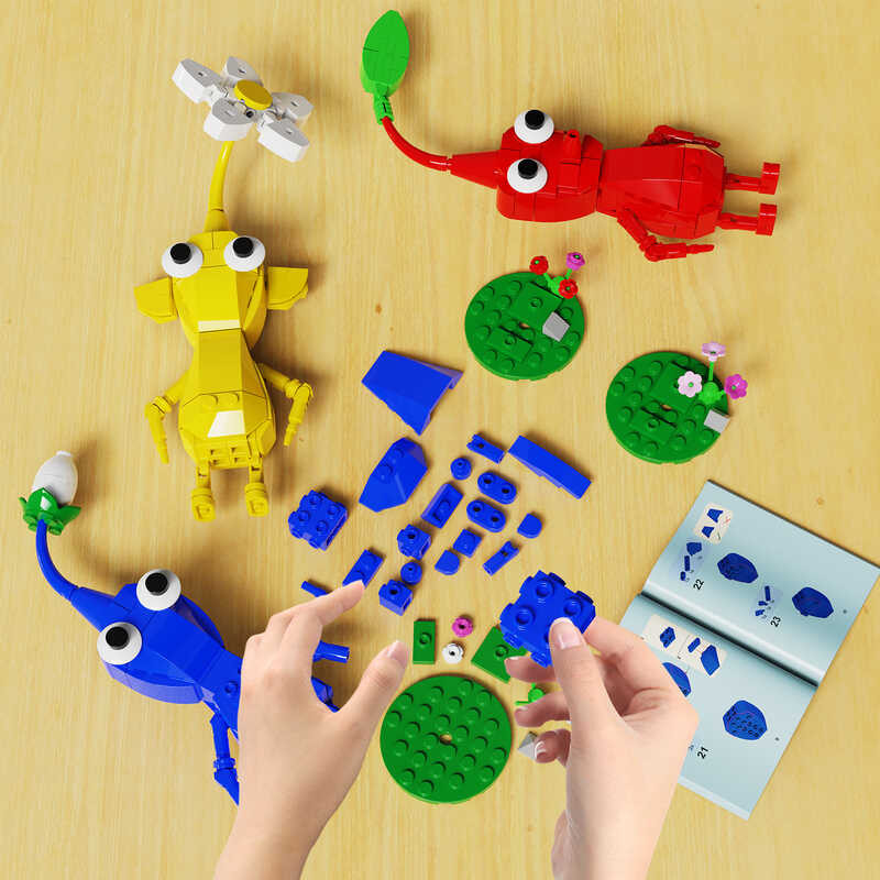 Pikmin MOC 3-in-1 Plant-like Creatures Building Bloc Set Game Roles ...