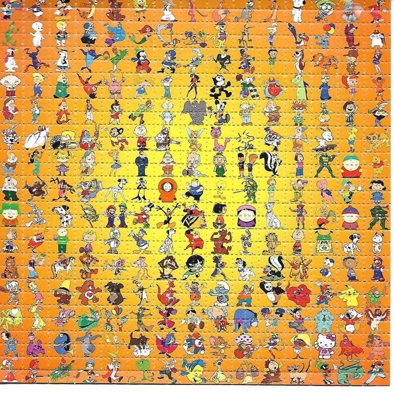 LSD Psychedelic Cartoon Acid Free Blotter Art Print Trippy Perforated ...