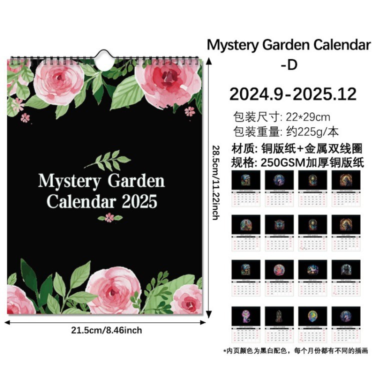 Desk Calendar 2024-2025, Standing Flip Desktop Calendar from Oct 2024 ...