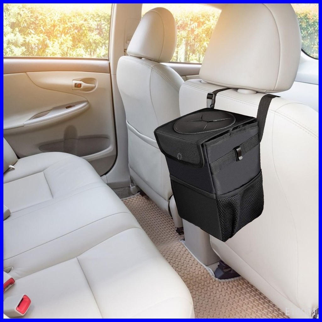 [High quality] Car Trash Can with Lid Trash Bin for Front Back Seat ...