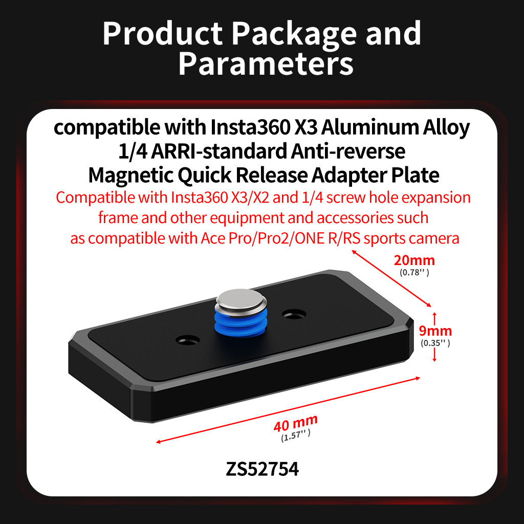 FEICHAO For DJI Action 5pro / Insta360 X5 / Ace Pro 2 Cameras Quick ...