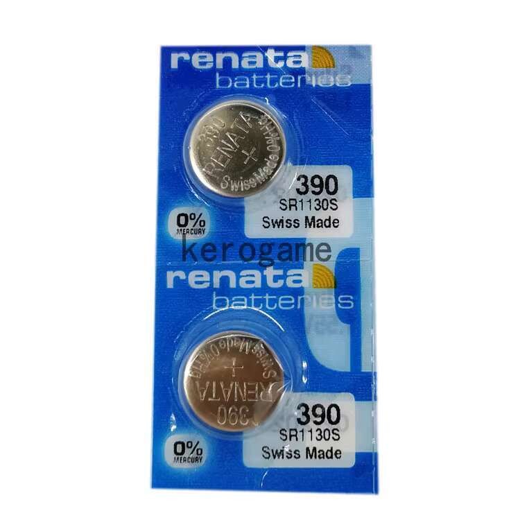 Renata 390 Watch Electronic Silver Oxide 1.55V Button Battery Swiss ...