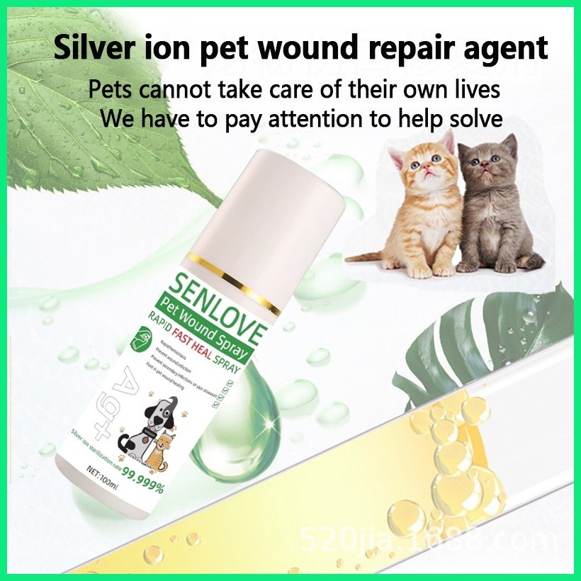 ♀ Senlove Wound Spray for Pets Dog Cat Skin Treatment Antifungal Quick ...