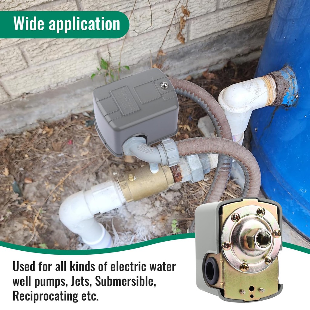Heavy Duty Square D Pressure Switch for Water Pump Automatic Mechanical ...