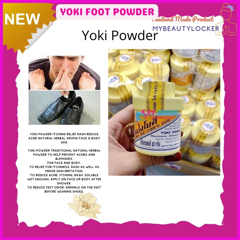 ∆ Yoki herbal Powder, Thai herbal traditional, for itching and rashes ...