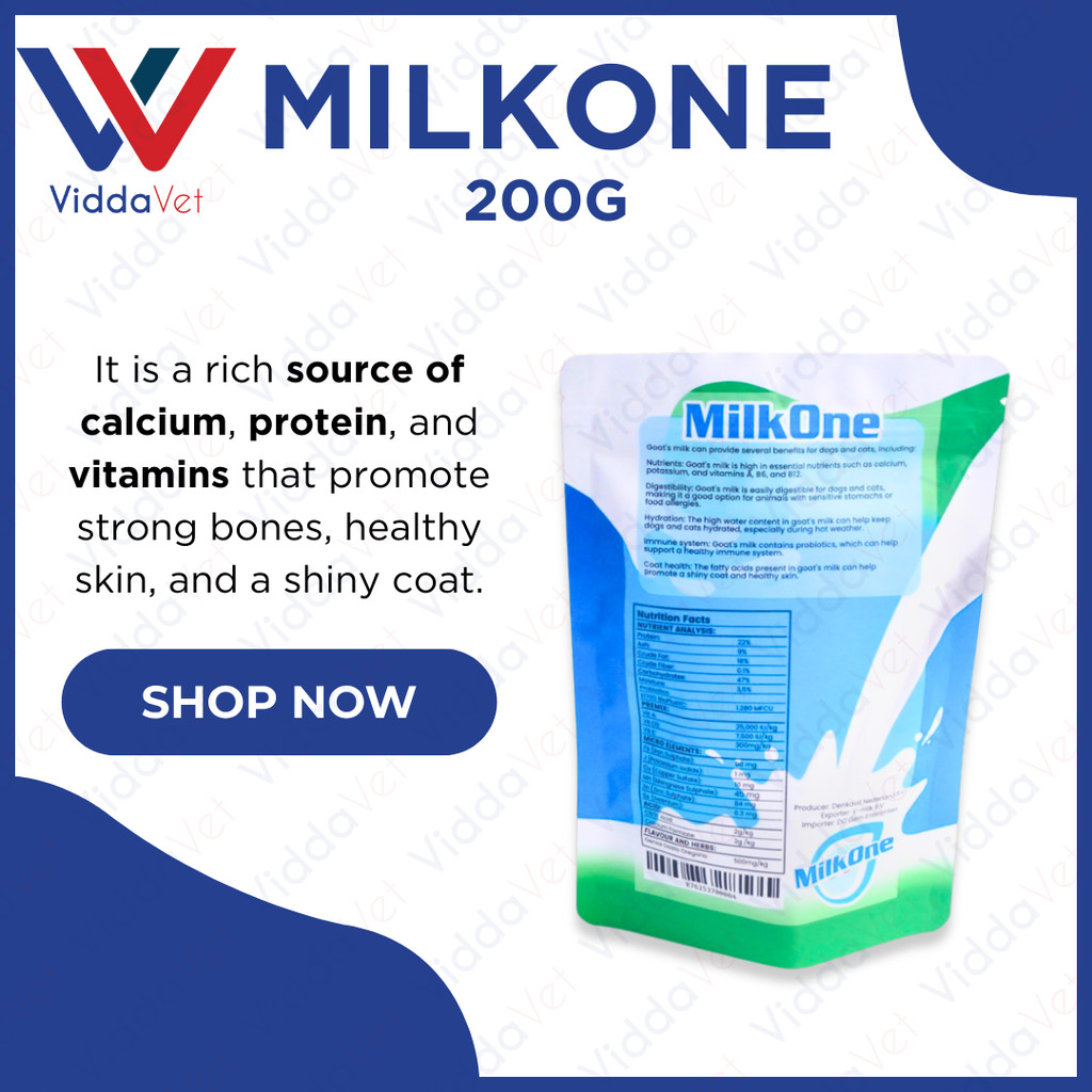 Milkone 200g milkone goat milk replacer milk one for dog, puppies, goat ...