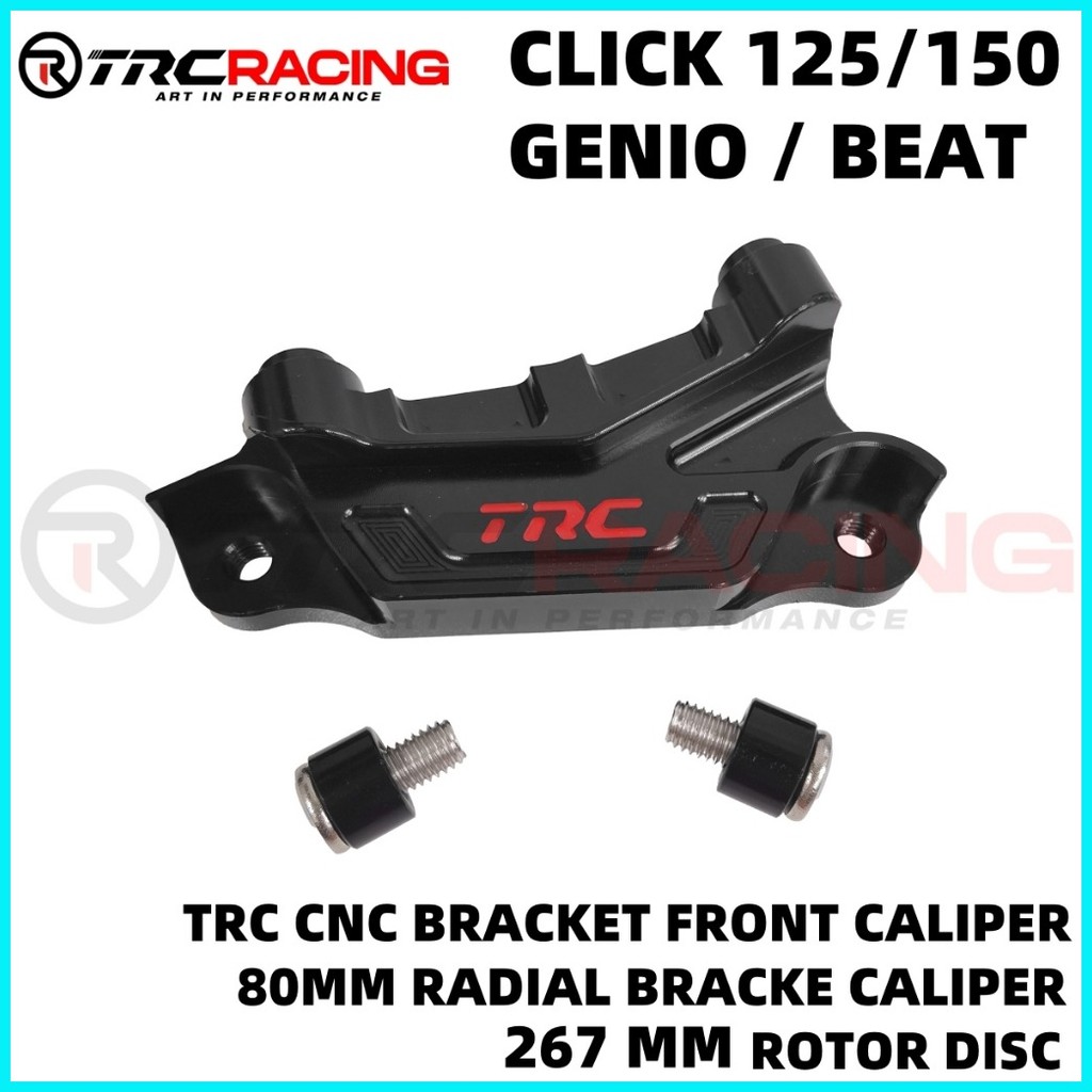 TRC Racing Brake Caliper Bracket CNC For Honda Click 125 150 v1 v2 v3 ...