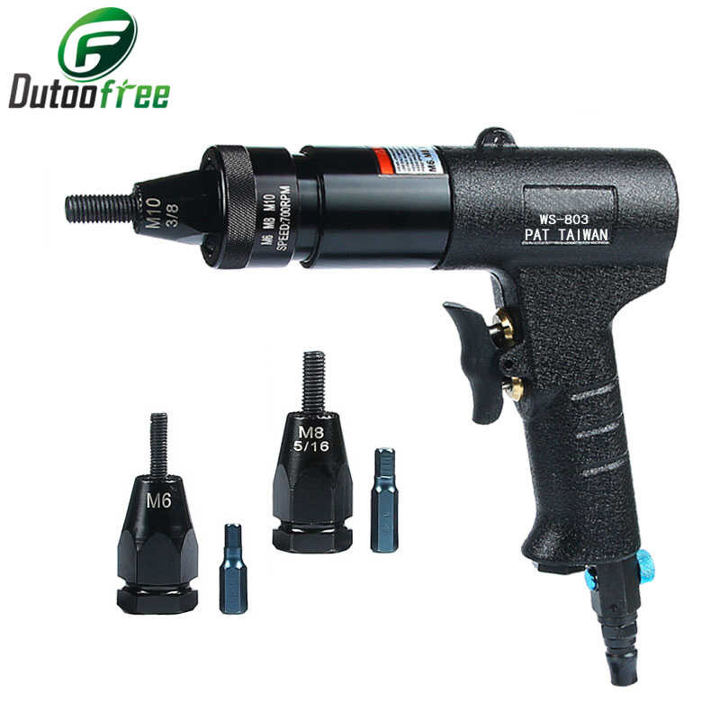 698 Pneumatic Gun Automatic Rivet Nut Pull Setter Riveters Riveting ...