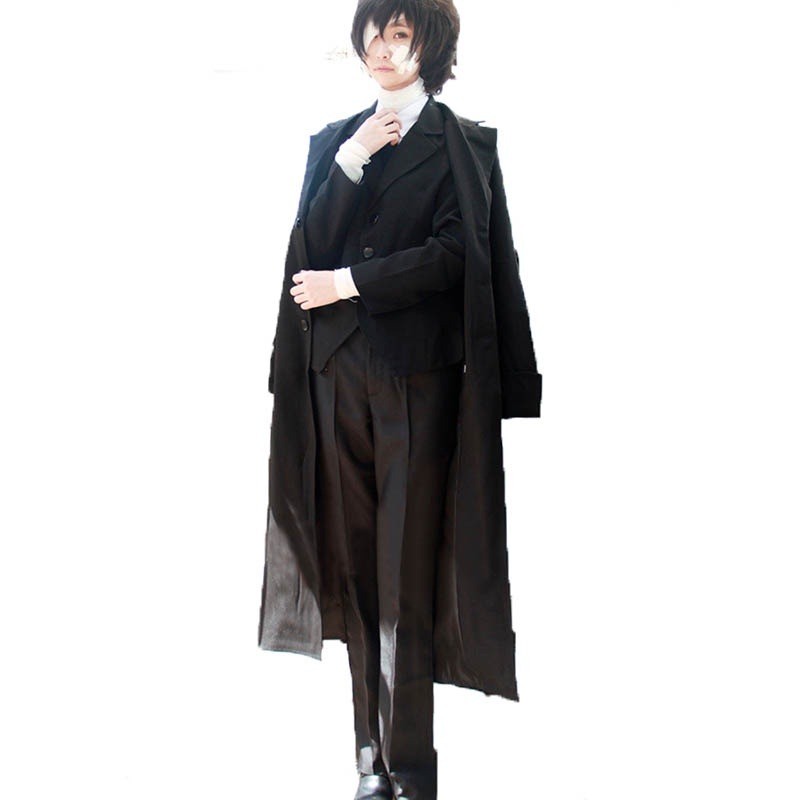 Dazai Osamu Cosplay Bungou Stray Dogs Costume Port Mafia Anime Cosplay ...